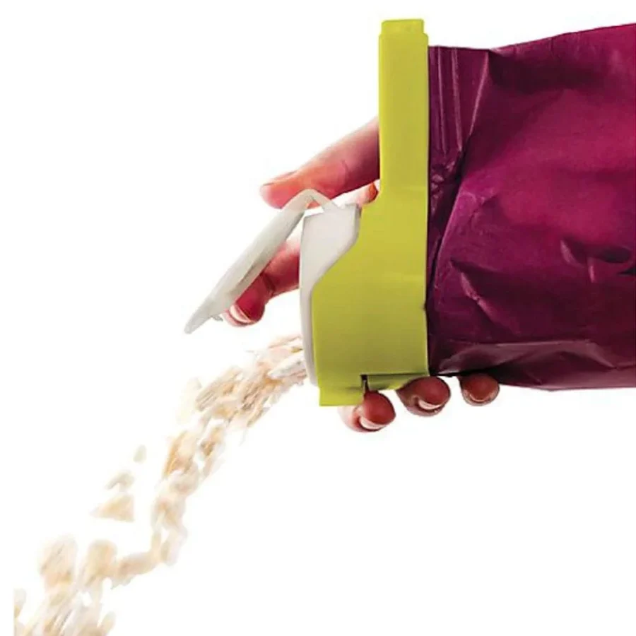 SpiderJuice 2Pcs Seal and Pour Bag Clip lamp Cereal Dispenser