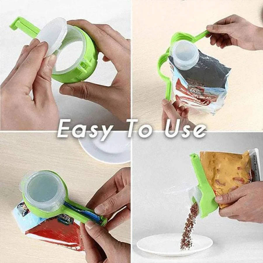 SpiderJuice 2Pcs Seal and Pour Bag Clip lamp Cereal Dispenser