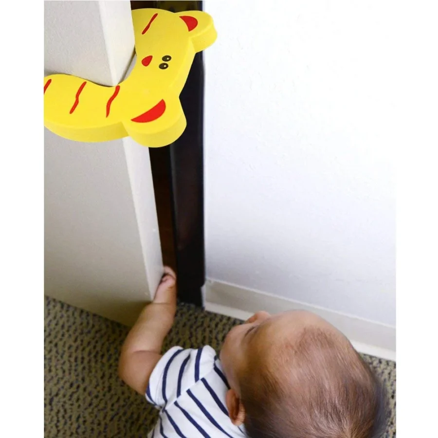 SpiderJuice 5 Cute Animal-Pattern Door Guard for Baby Safety