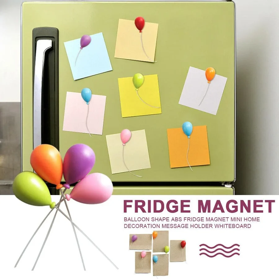 SpiderJuice Set of 6 Baloon-Shaped Fridge Magnets Series