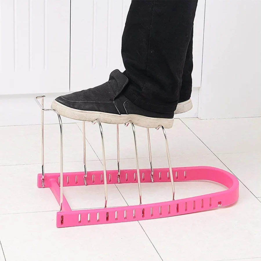 SpiderJuice 4-Grid Fry Pan Rack Organiser for Kitchen