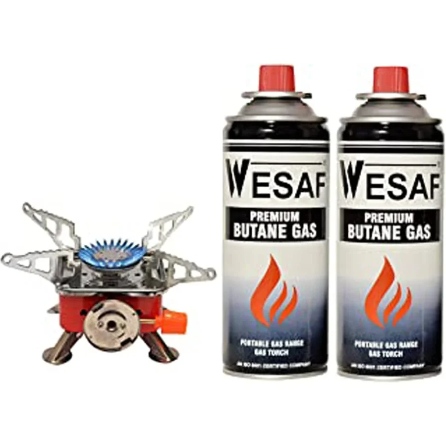 SpiderJuice Portable folding Mini Travel Gas Stove Windproof