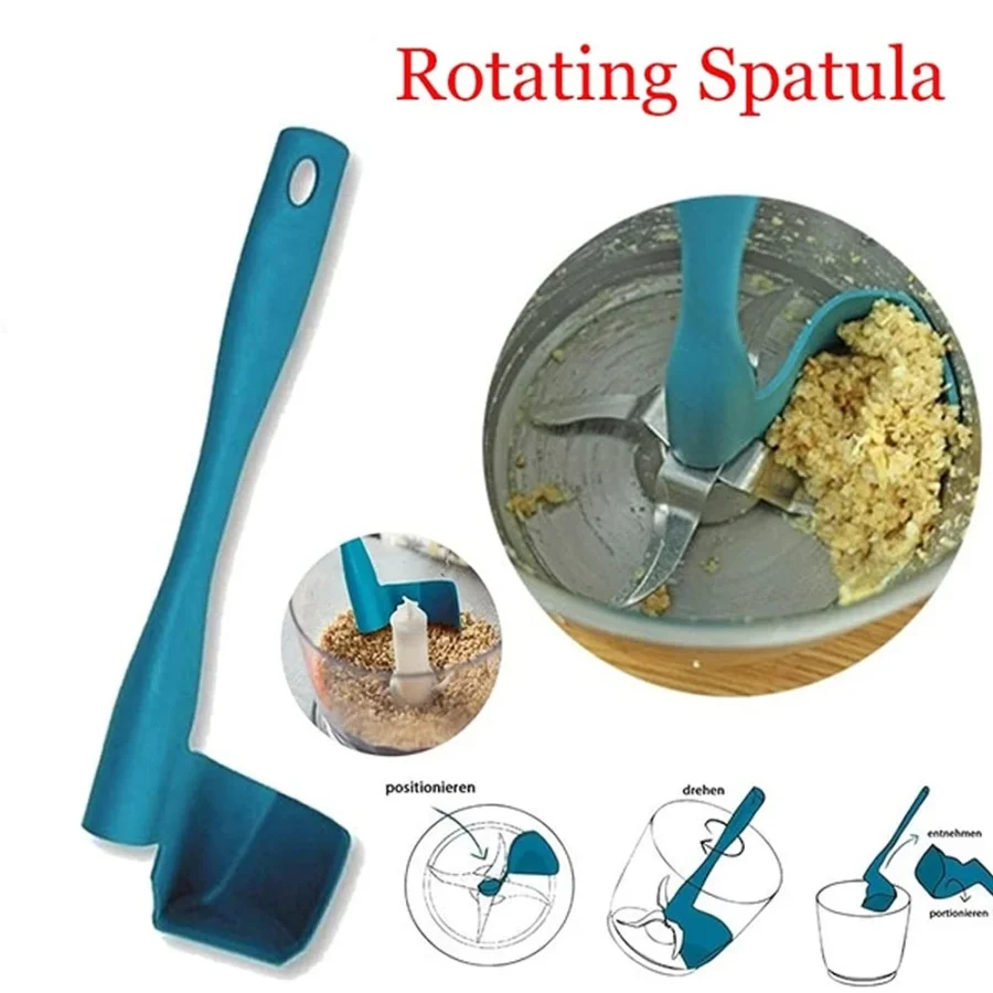 SpiderJuice Rotating Scrapper Scooping Spatula for Mixer