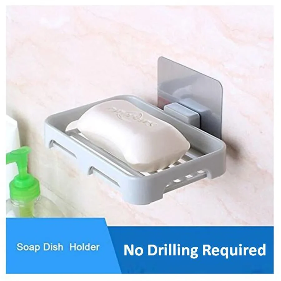 SpiderJuice Self-Adhesive Wall Soap Holder and Water Drainer