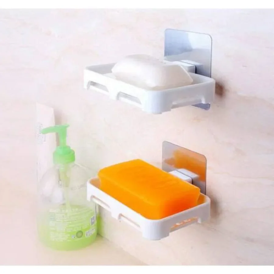 SpiderJuice Self-Adhesive Wall Soap Holder and Water Drainer